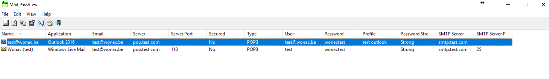 Récupérer sa configuration de mail. | Wonac.be